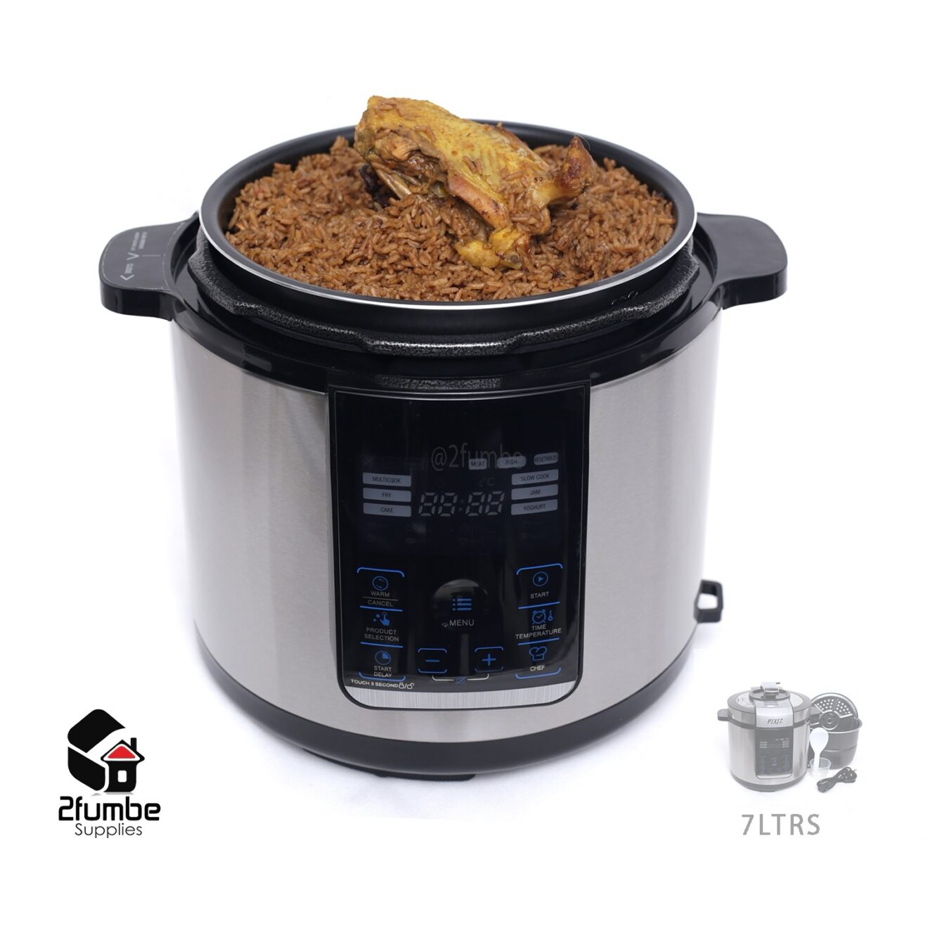 7.0 L Pixel Electric Pressure Cooker - 2fumbe